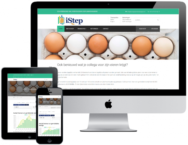 Nieuwe website en informatiesysteem voor iSTEP | EM Hosting & Design